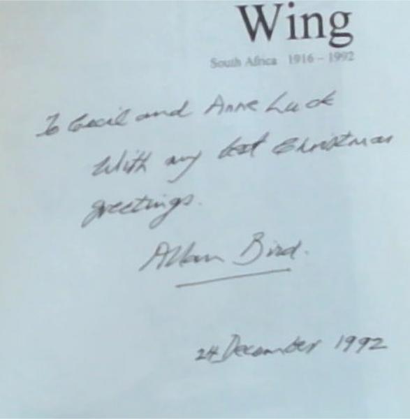 Bird on The Wing: Autobiography, 1916-1992 (Signed by the author, Allan ...