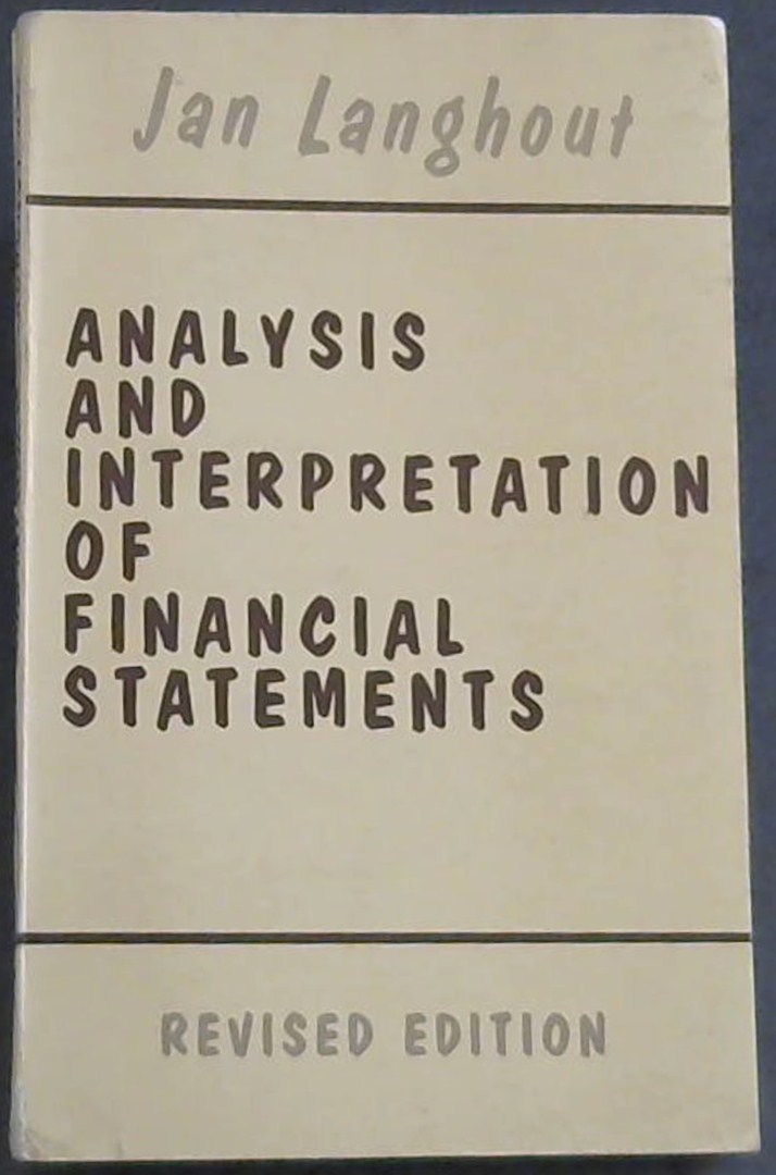 Analysis And Interpretation Of Accounts 1393