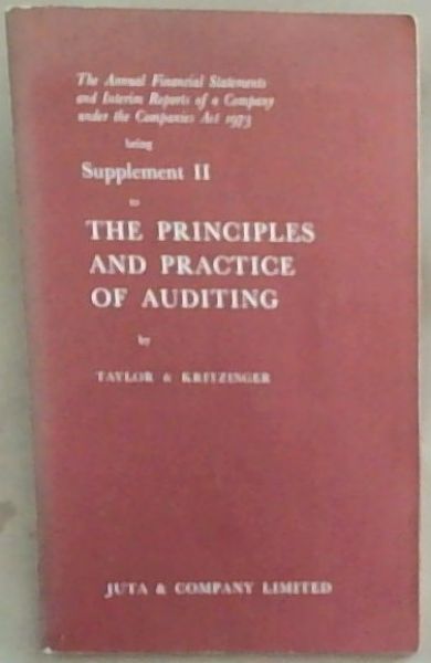The Principles and Practice of Auditing