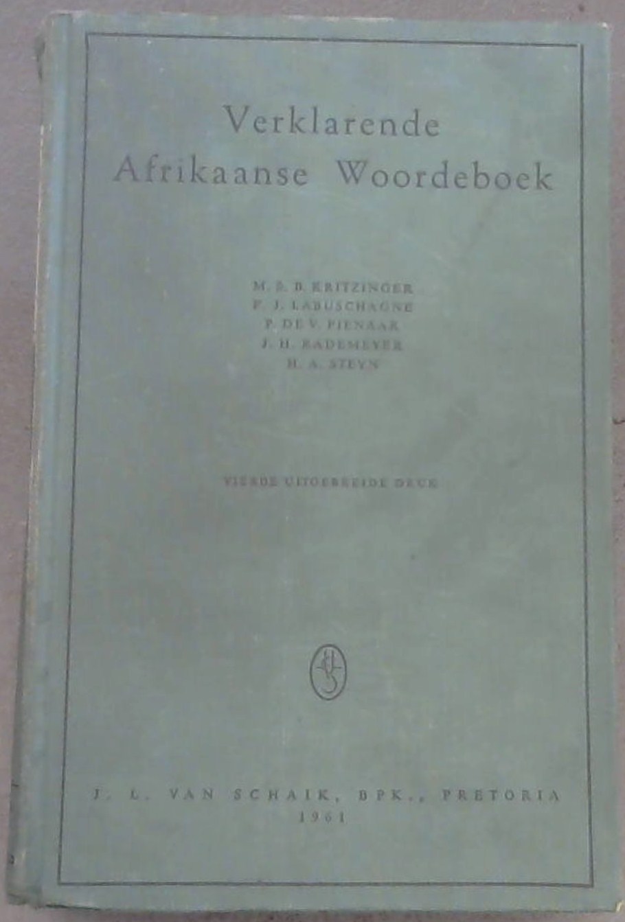 Verklarende Afrikaanse Woordeboek