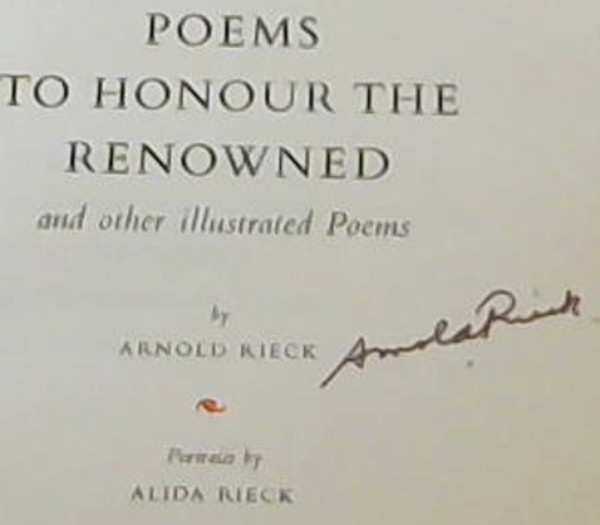 Poems to Honour the Renowned and other illustrated poems