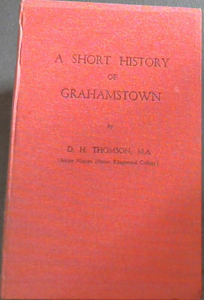 A SHort History of Grahamstown
