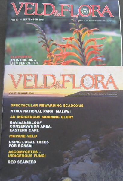 Veld & Flora Volume 87 Number 2 & 3, June & September 2001