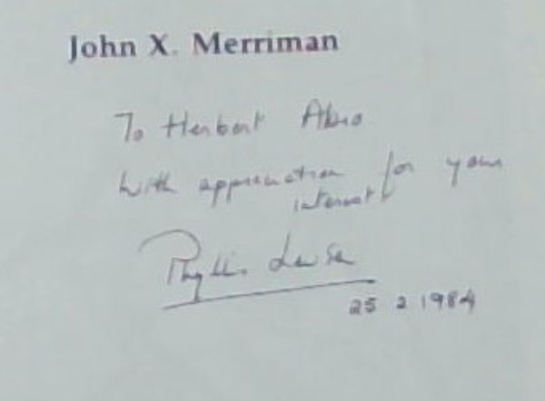 John X. Merriman; Paradoxical South African Statesman [signed]
