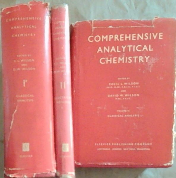 Comprehensive Analytical Chemistry . 3 volumes