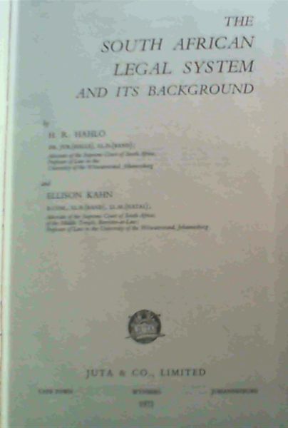 The South African Legal System And Its Background