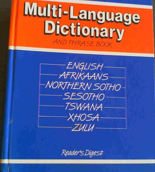 South Africa Multilanguage Dictionary and Phrasebook : English ...
