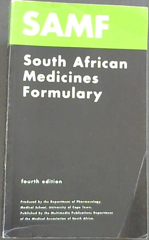 Gibbon, Colleen J : Swanepo .. SAMF : South African Medicines Formulary ...