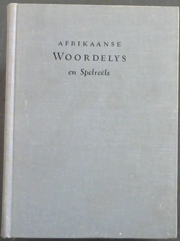 Afrikaanse Woordelys en Spelreels