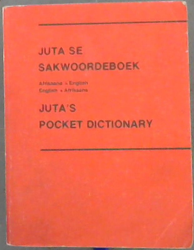 Juta's Dictionary Afrikaans/English . Beginners