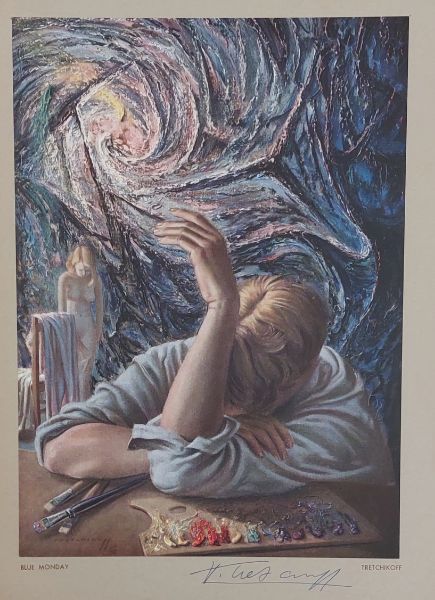 Vladimir Tretchikoff: Xosa Chief, Signed Original Colour Print