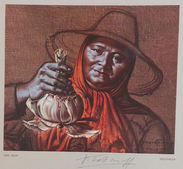 Vladimir Tretchikoff: Xosa Chief, Signed Original Colour Print