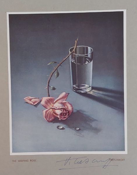 Vladimir Tretchikoff: The Weeping Rose, Signed Original Colour Print