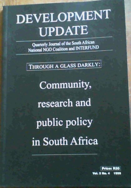 The Reconstruction and Development Programme: A Policy Framework